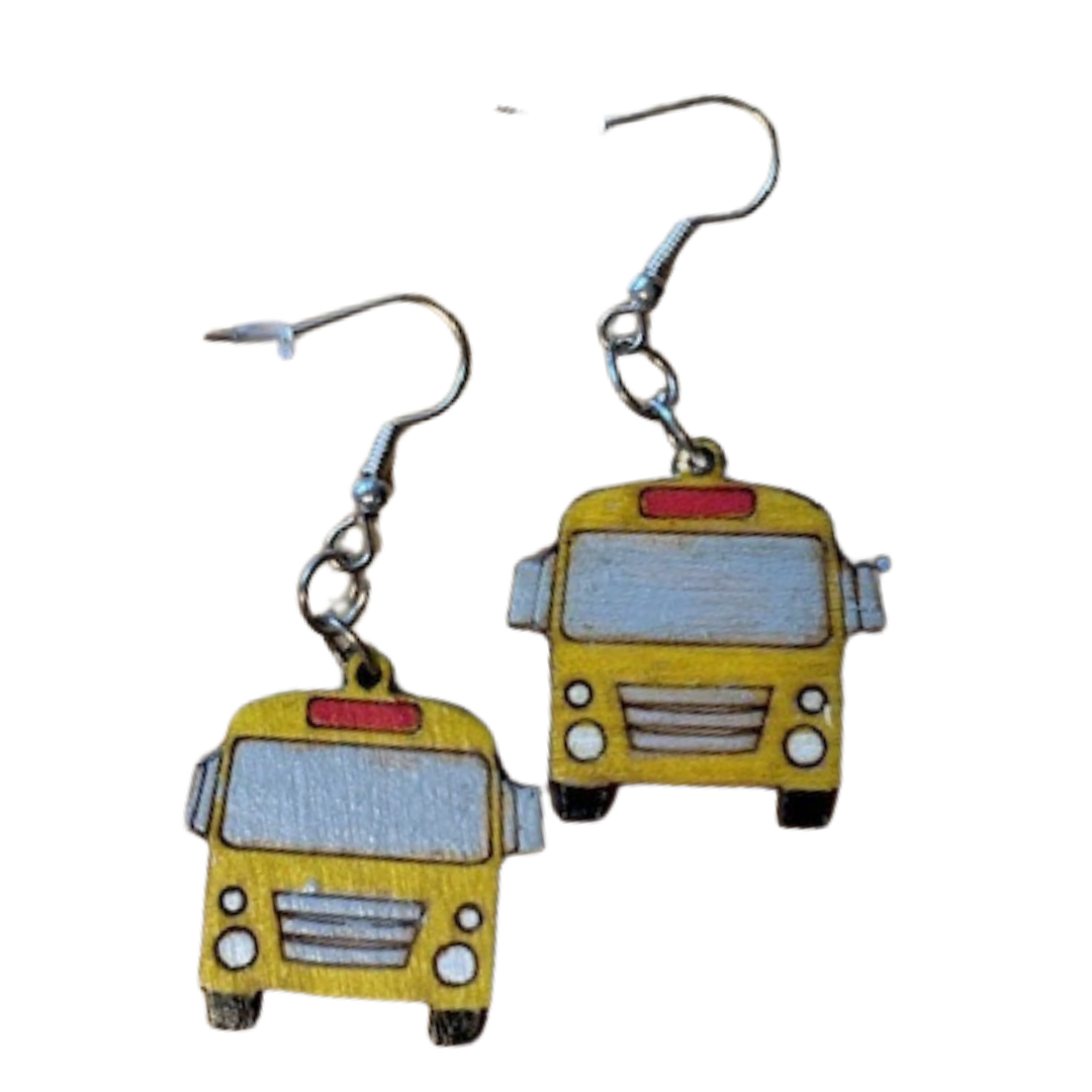 School Bus Earrings, Teacher Appreciation Gift, Back to School Jewelry ...