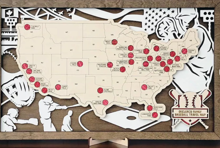 Stadium Series Baseball Map – JoyFilled LLC