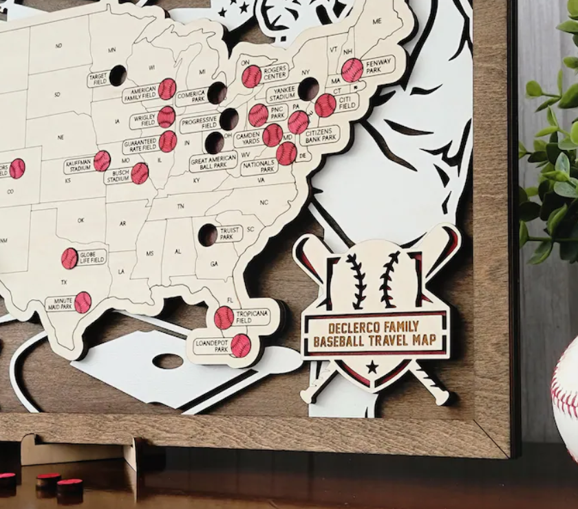 Stadium Series Baseball Map – JoyFilled LLC