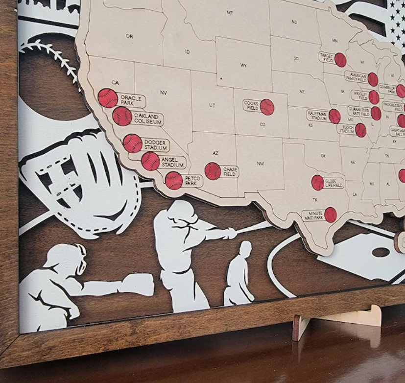 Stadium Series Baseball Map – JoyFilled LLC