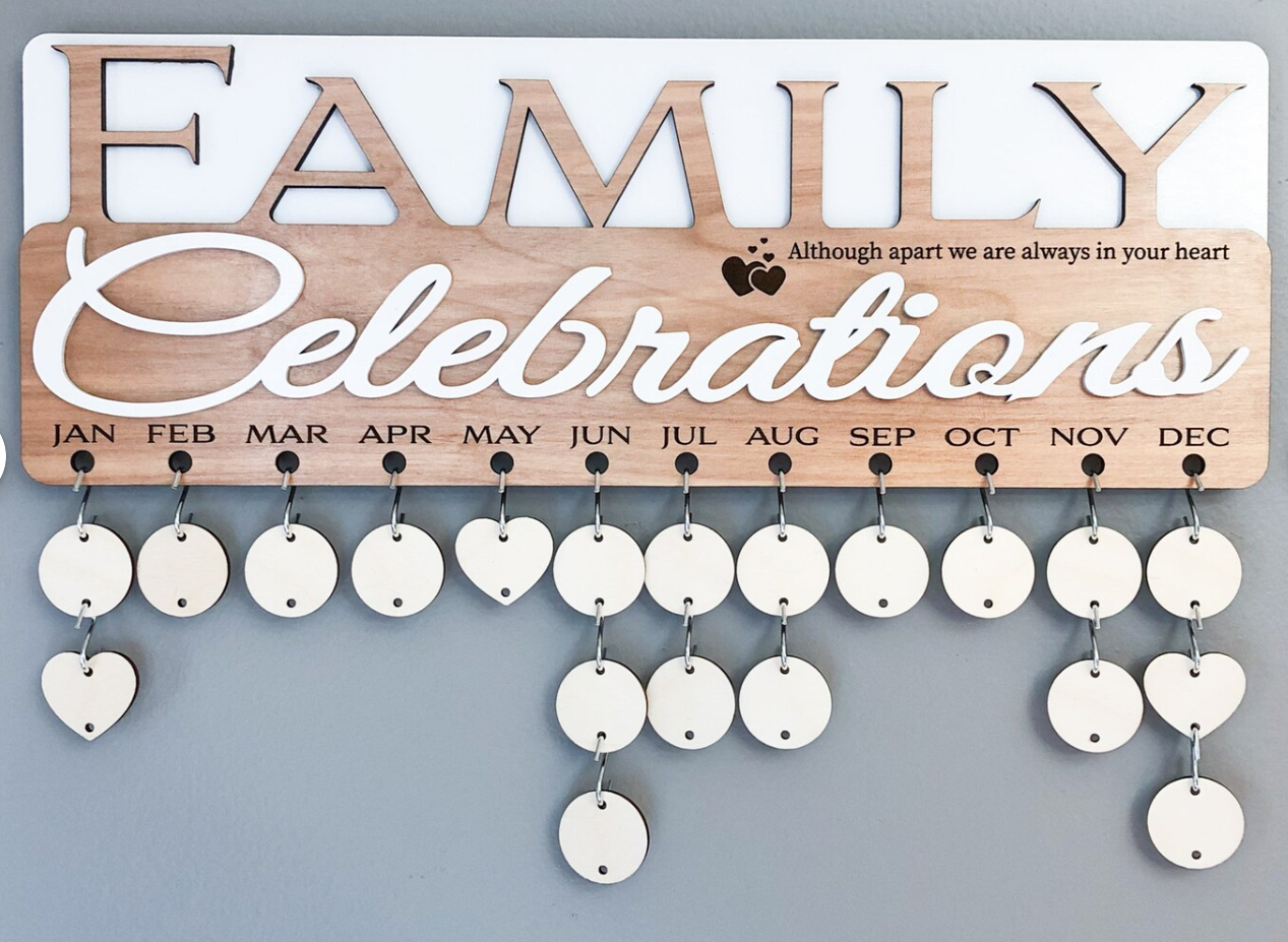 Family Celebrations Calendar – JoyFilled LLC