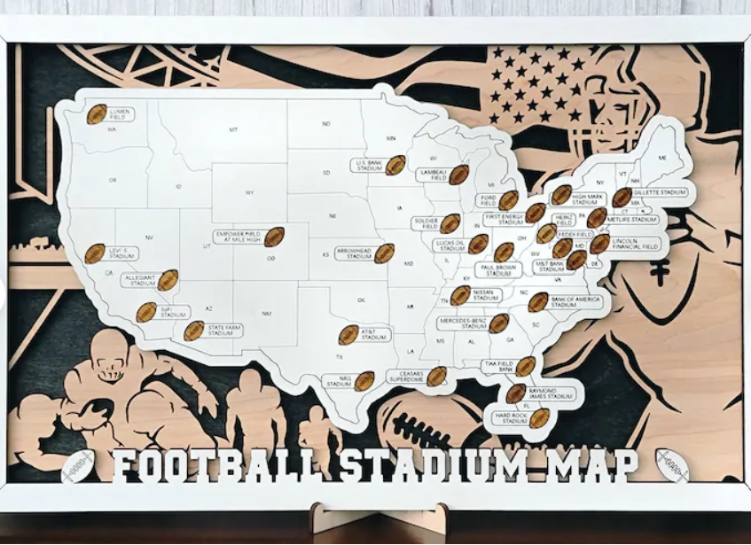 Stadium Series Football Map – JoyFilled LLC