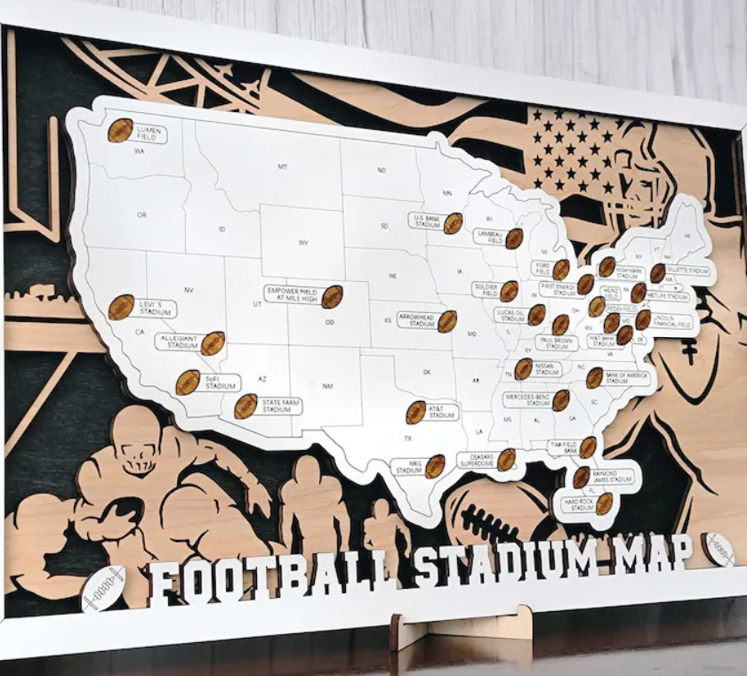 Stadium Series Football Map – JoyFilled LLC